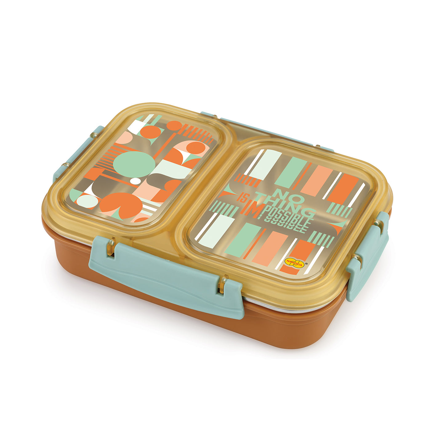 NERO 2 PARTITION LUNCH BOX — Nakoda Plast