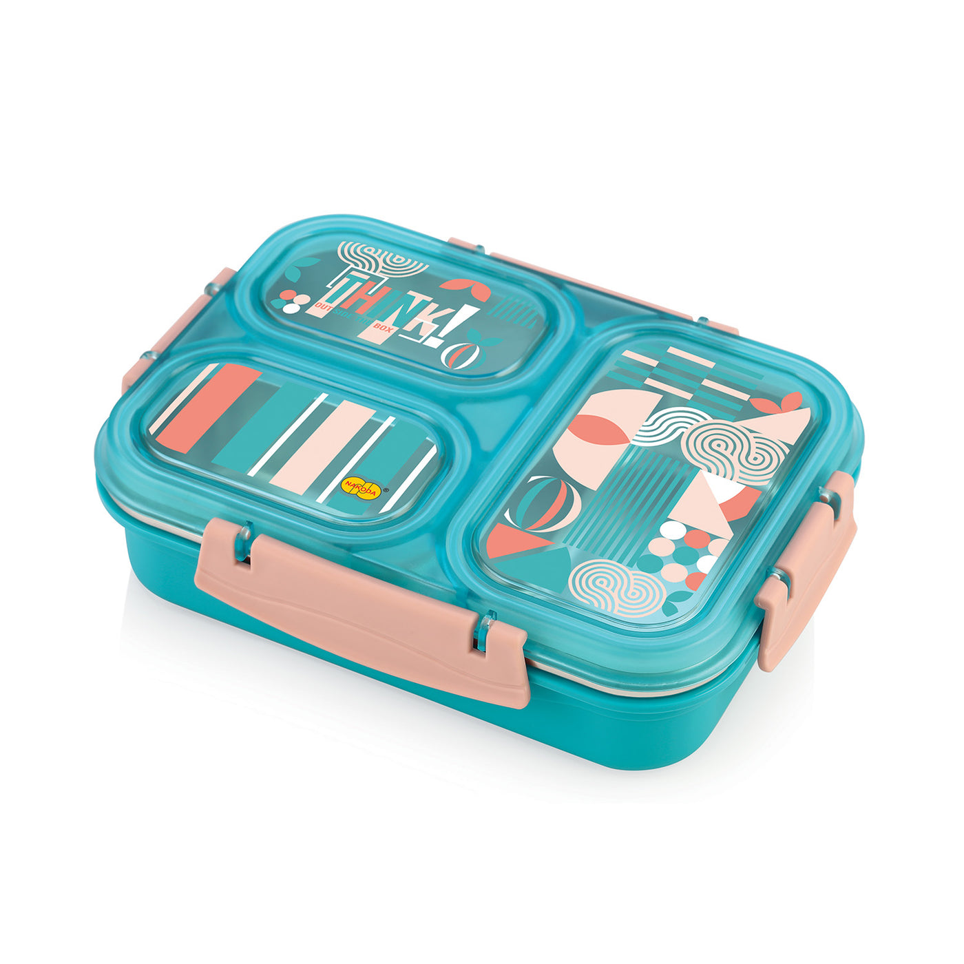 NERO 3 PARTITION LUNCH BOX — Nakoda Plast