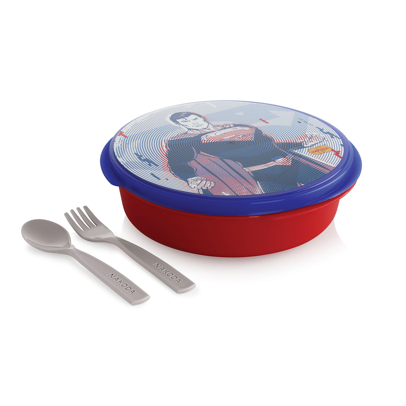 WITTY LUNCH BOX PRINTED ROUND — Nakoda Plast