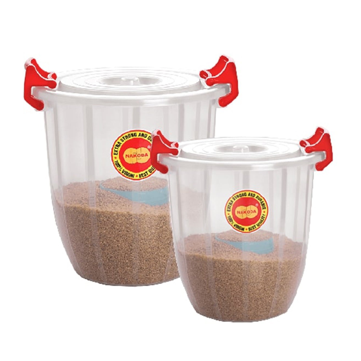 TURBO BUCKET WITH LID (TRANSPARENT) — Nakoda Plast